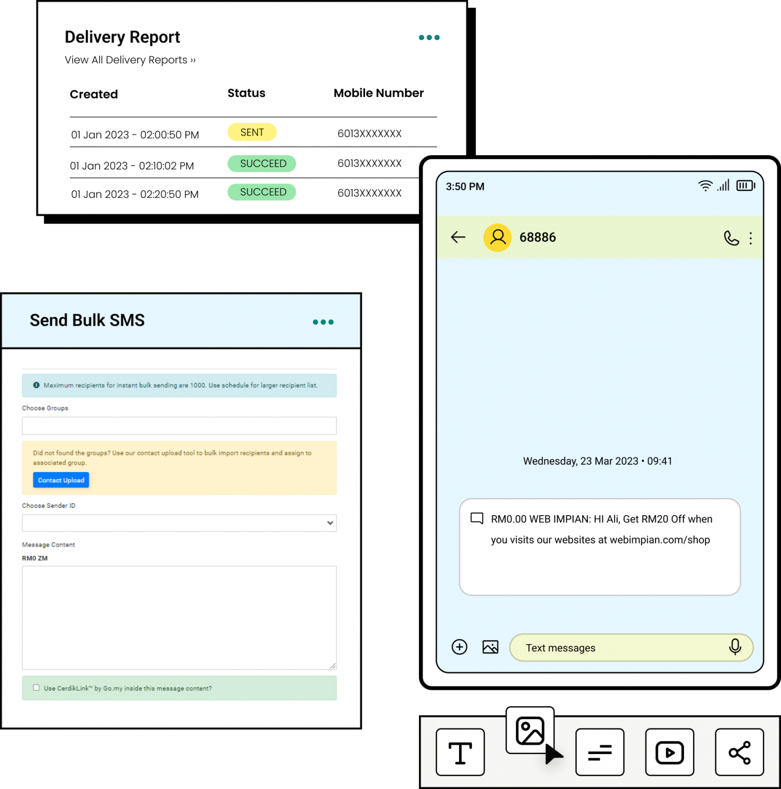 SMS Niaga - Managed SMS Broadcasting Service Provider